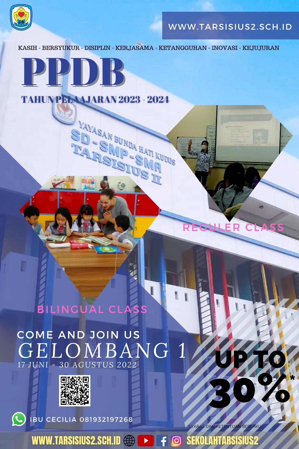 Sekolah Tarsisius 2 - TK SD SMP SMA Katolik